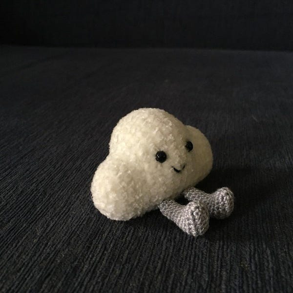 Crochet Cloud Pet Keychain PDF Pattern, Low Sew Crochet Cloud Amigurumi ...