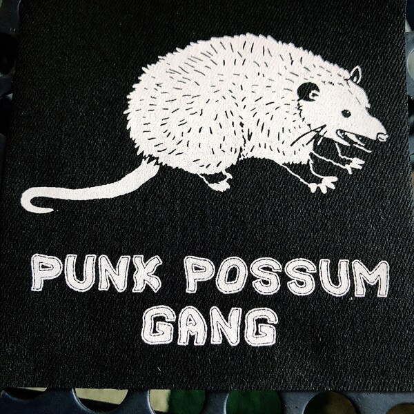 Punk Possum Patch 4x4 - Etsy