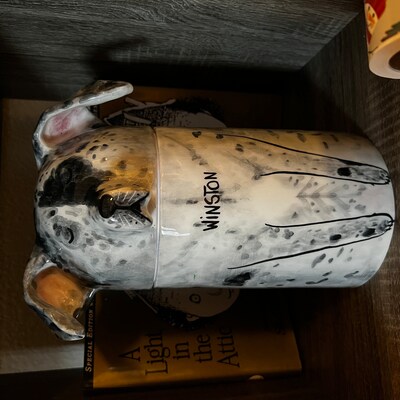 Personalized Dog Urn With Semi-spherical Cover, With Name or Without ...