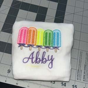 Popsicle Summer Popsicles Row of Popsicles Trio Popsicle With Bow ...