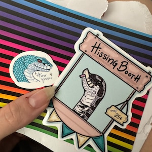 Hognose Snake Dramatic Playing Dead Funny Reptile Vinyl Sticker - Etsy