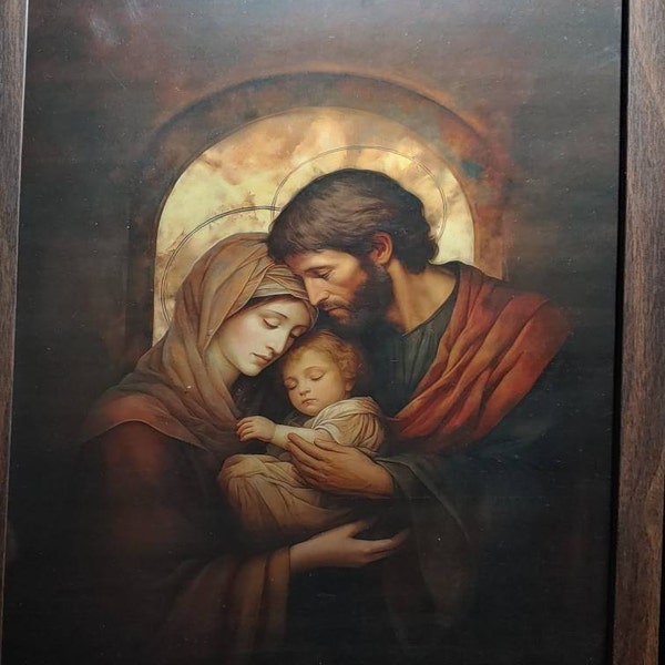 Traditional Catholic Art, Holy Family, Holy Family Art, Mary Joseph and ...