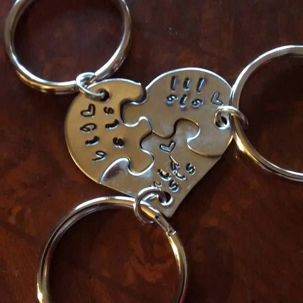 3 Sisters Keychain, Big Sis Mid Sis Lil Sis Keychain, Big Sister ...