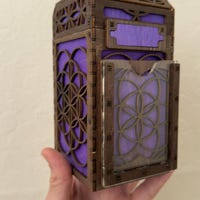 Collapsable Dice Tower | Dnd Laser Engraved Dice Box | Dnd Gift | Dice ...