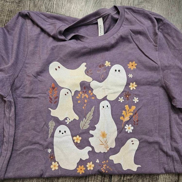 Spring Flowers Tee, Cute Watercolor Pink and Purple Flowers Design ...