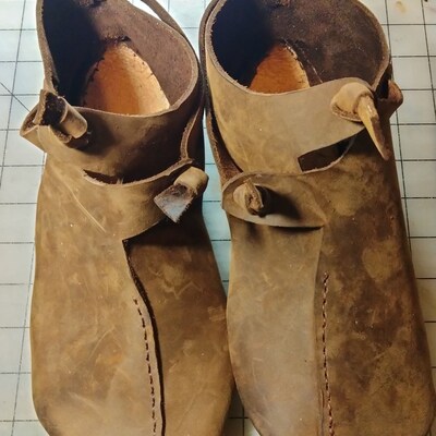 Viking Leather Ankle Turn Shoe Pattern - Etsy