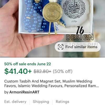 Muslim Wedding Favors, Tasbih Favors, Nikkah Gifts, Guest Gifts ...