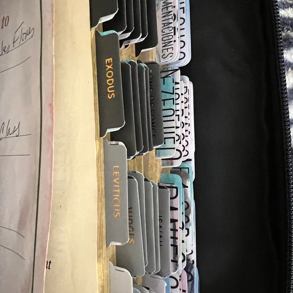 Bible Tabs Black Copper | Matte-coated Sticker Tabs | Bible Tabs for ...