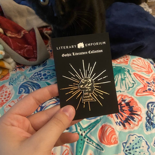 Jane Eyre Enamel Pin Gothic Literature Collection Charlotte Bronte ...