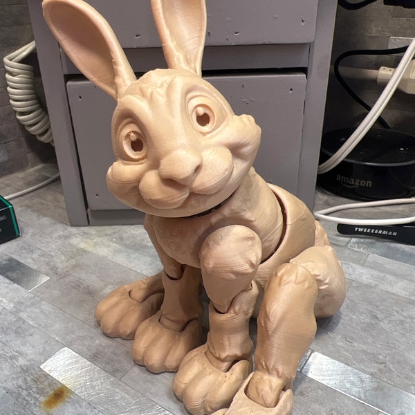 Bunny Rabbit Digital .STL File for 3d Printing, Articulated Fidget ...