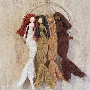 Macramé Mermaids Fibre Art Macramé Doll - Etsy