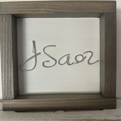 Gold Wire Name, Custom Wire Sign, Shelf Name Decor, Wired Words, Gold ...