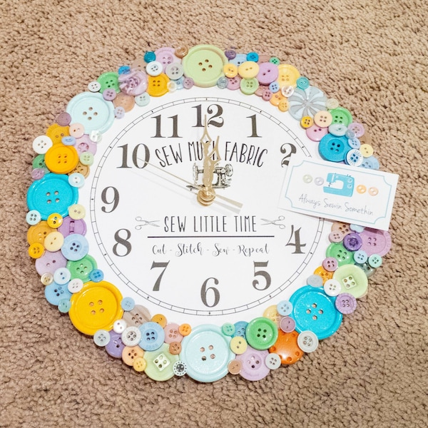 Farmhouse Laundry Room Clock. Wall Decor. Wash. Dry. Fold. Repeat. Wood ...