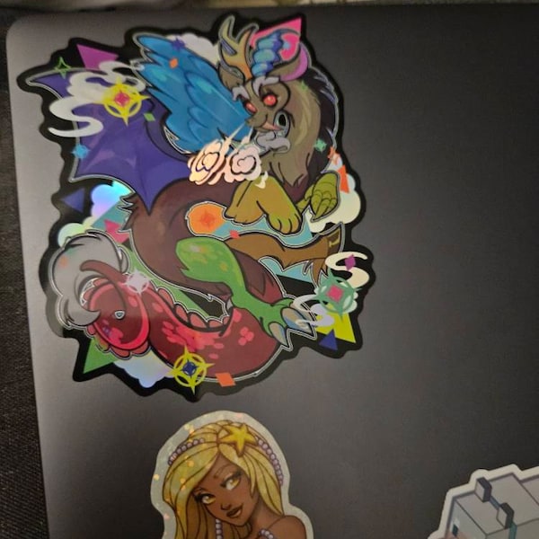 3.5 X 4 Holographic Discord MLP Vinyl Sticker - Etsy