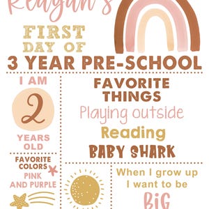 Mermaid First Day of School Printable Sign, Girl Back to School Sign ...