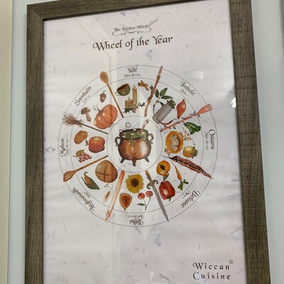 Illustration Kitchen Witchery Witchy Decor Cootagecore Garlic Rosemary ...