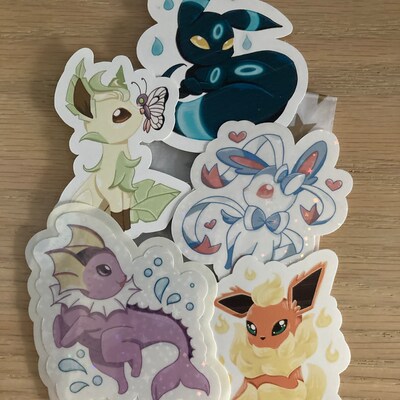 Eeveelution Sticker Set Weatherproof Stickers - Etsy