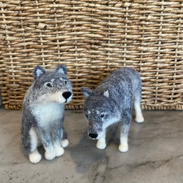 Needle Felted Polar Bear. Fiber Art, Handmade, Forest Animal.(made to ...