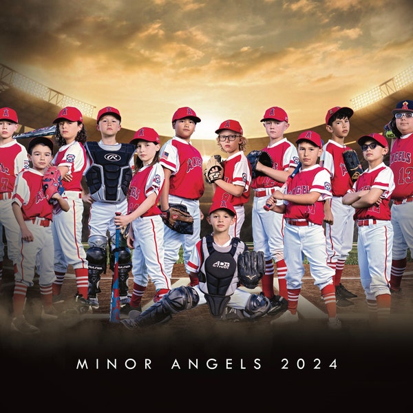 Baseball Digital Backdrop - Softball | SUNSET STADIUM | Photoshop ...