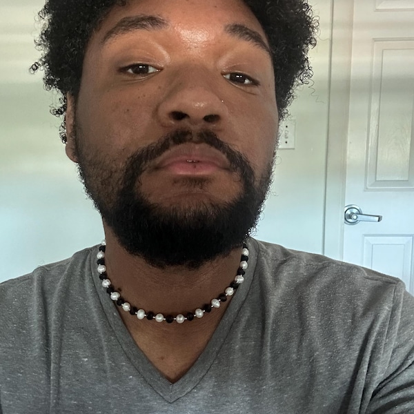 Mens Gold Cross Necklace,crystal Seed Beaded Y2k Choker,surfer Necklace ...