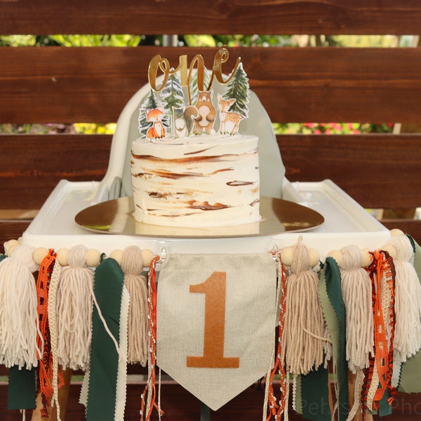 Tree Cupcake Toppers - Printable Pine Evergreen Forest 1st Birthday ...
