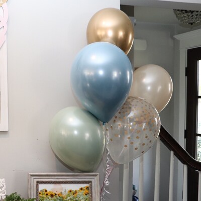 Slate Blue Balloons Slate Blue Wedding Decor Slate Blue and Sage Green ...
