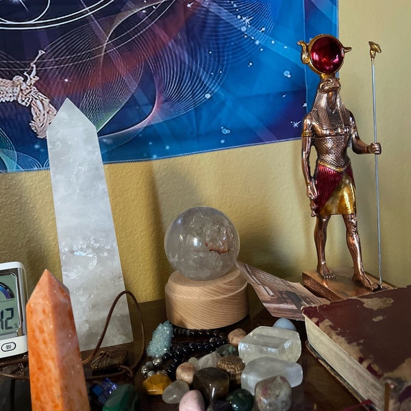 Unique Golden Red Statue of the Mighty Egyptian God Ra - the Falcon ...