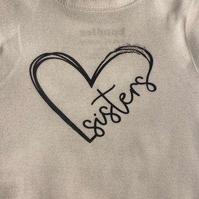 Sisters Heart Instant Digital Download Svg, Png, Dxf, and Eps Files ...