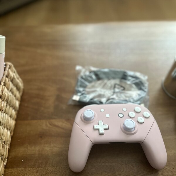 Custom Nintendo Switch Pro Controller in Sakura Pink With White Buttons ...