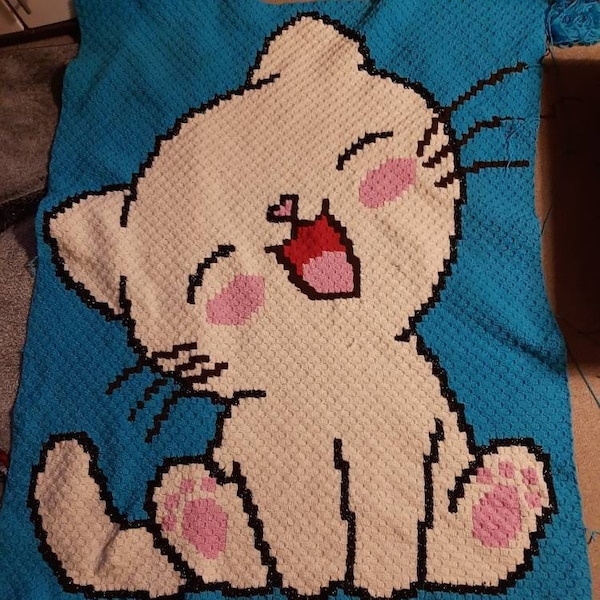 Creepy Skull Middle Finger Pattern and Graph C2C & Tapestry Crochet ...