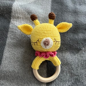 Giraffe Rattle Crochet Pattern, Amigurumi Giraffe Teether Pattern ...