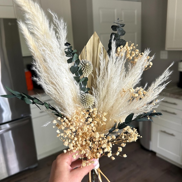 Bridal Bouquet Nightfall Wedding Bouquet Boho Dried Flower Bouquet ...