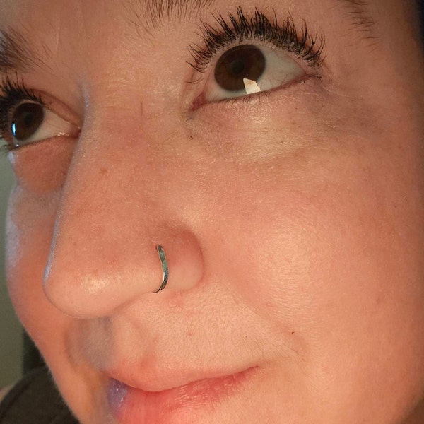 Flat Barely There Flush Flat to the Nose Stud, Teeny Tiny Silver Spot ...