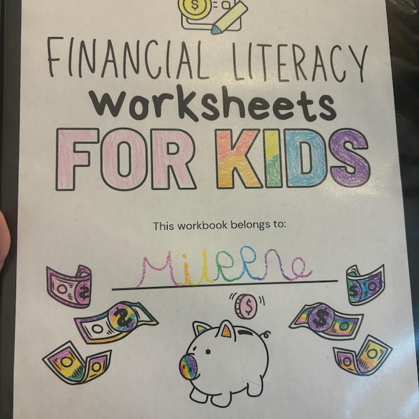 Financial Literacy Workbook: Money Activities for Kids (PDF) - Etsy