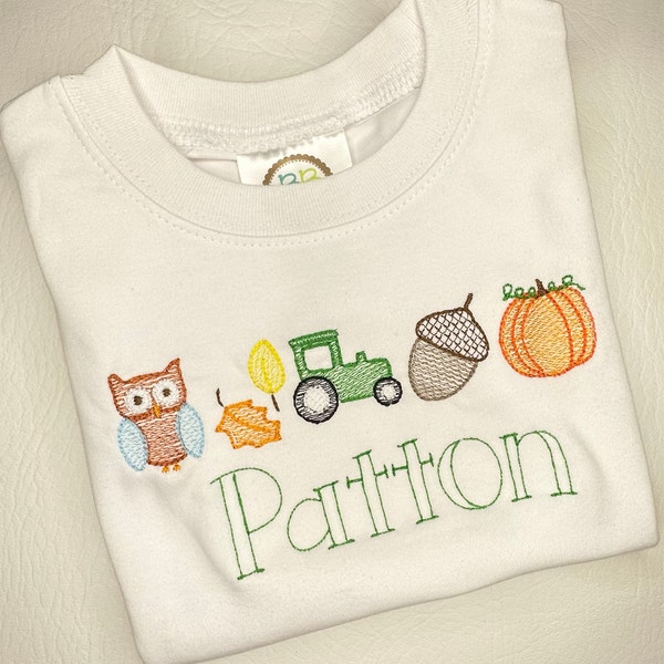 5 Separate Mini Sketch Fill Fall Machine Embroidery Design Files - Etsy