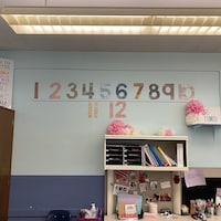 NEUTRAL Skip Counting Large Number Display | Neutral Classroom Decor ...