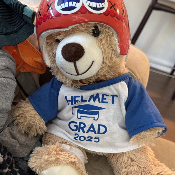 Doc Band Baby Helmet Bear Graduation Shirt, Cranial Band Decal ...