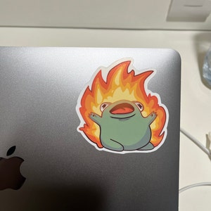 Arson Frog Sticker // Frog Meme Stickers, Frog Sticker for Luggage ...
