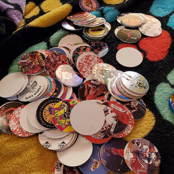 100 Misc Variety Pogs From the 90's + 1 Poison Plastic Slammer - Etsy