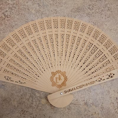 Custom Gift Wrapping Wedding Fans Rustic Fans Wedding Favor Fan ...