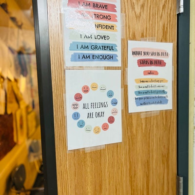 Set of 8 Counseling Posters Office Decor School Psychologist Wall Art ...