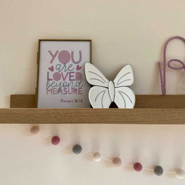 You Are Loved Beyond Measure Print, Christian Wall Art, Girls Nursery ...