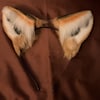 Handmade Red Fox Ears Tail Set Furry Faux Fur Animal Ears Hairband ...