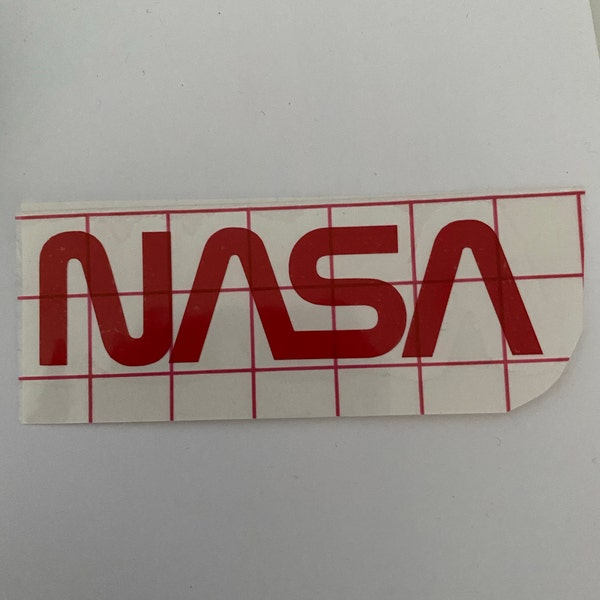 NASA 'worm' Logo - Vinyl Decal Sticker - Multiple Colors Available! - Etsy