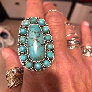 Dallas Turquoise Ring - Etsy