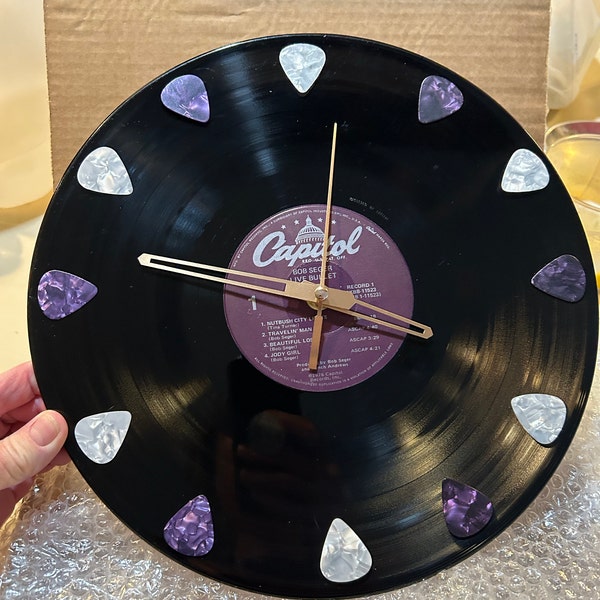 Vinyl Record Clock - Etsy