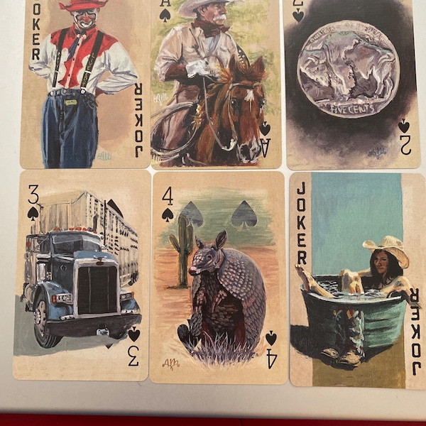 1ST DECK Western Art Playing Cards - Etsy UK