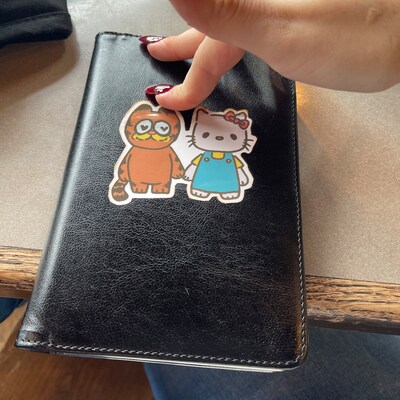 Garfield X Kitty Sticker/ Kawaii Cute Vinyl Stationary - Etsy