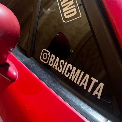 Custom Instagram Name Vinyl Decal Personalized IG Username Sticker ...