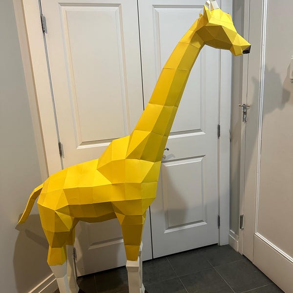 Papercraft Bull Low Poly Bull Papercraf Bull Dxf Handmade Animal Paper ...